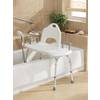 Shop Moen Home Care White Plastic Freestanding Transfer Bench at Lowes.com