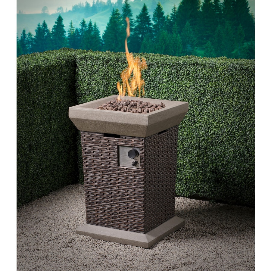 Bond Bond Signature 19.3-in W 40000-BTU Brown Composite Propane Gas ...