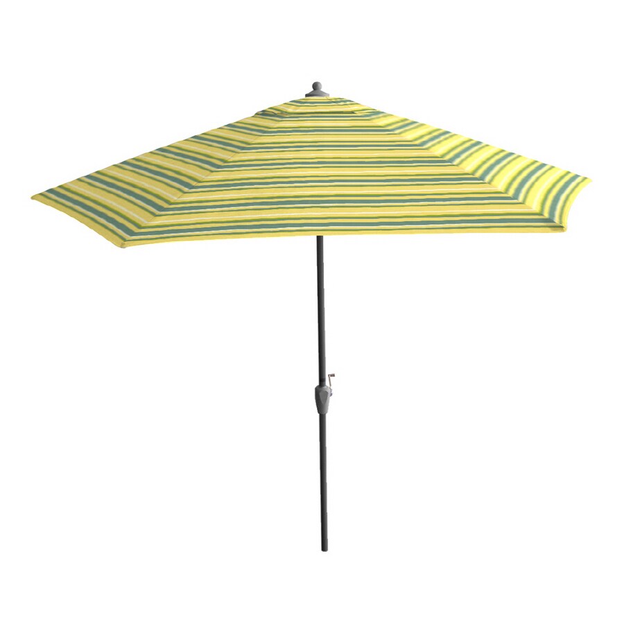 Carnival Stripe Aluminum Market Umbrella at Lowes.com