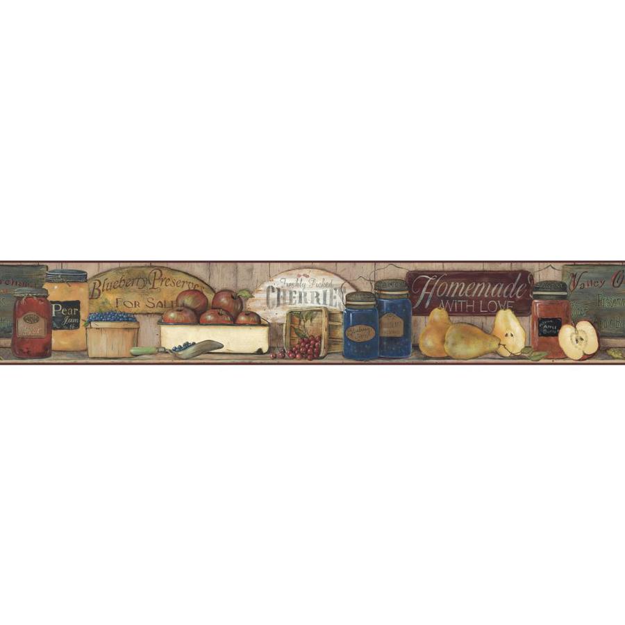 Inspired By Color 9-in Multicolor Prepasted Wallpaper Border at Lowes.com