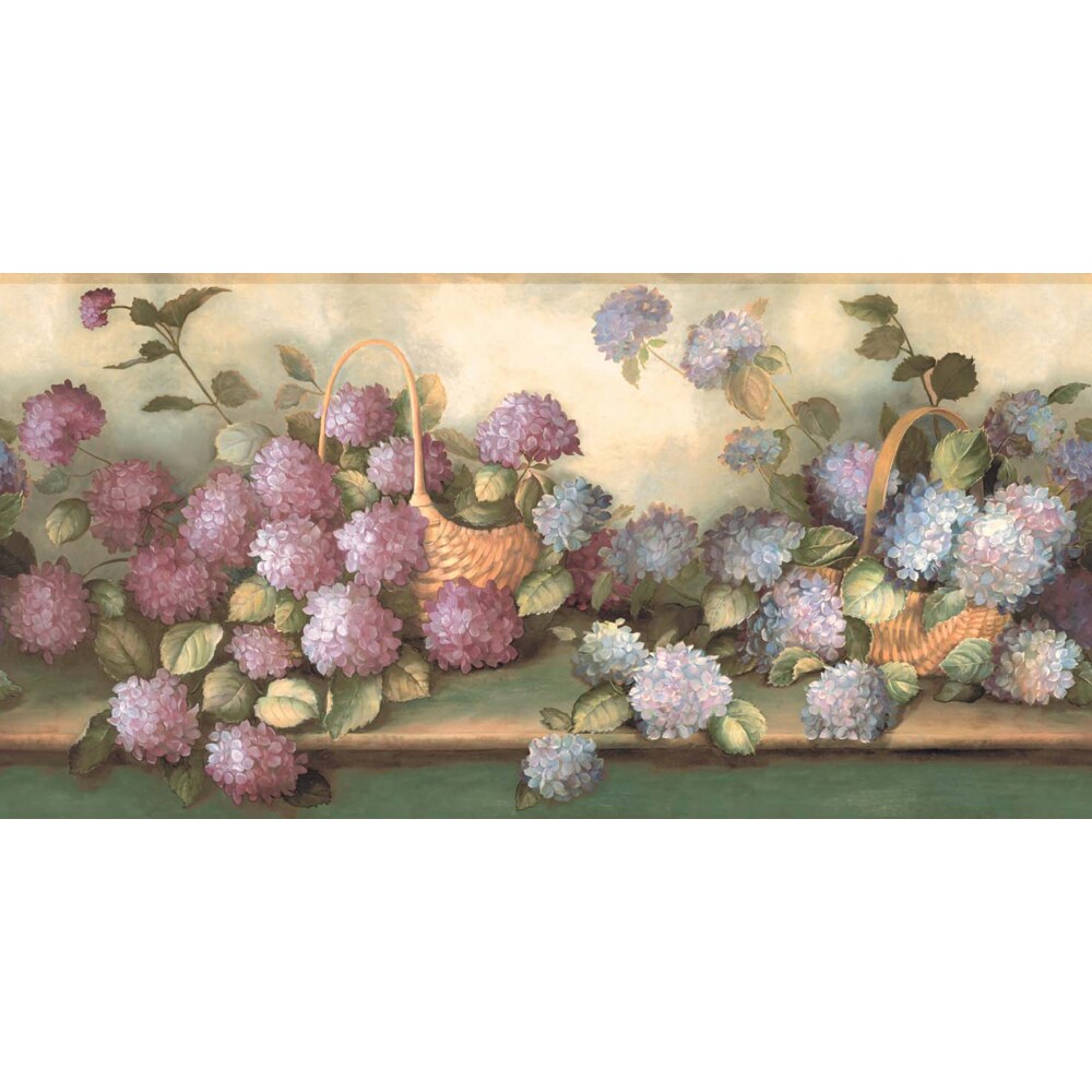 York Wallcoverings Hydrangea Basket Border at Lowes.com
