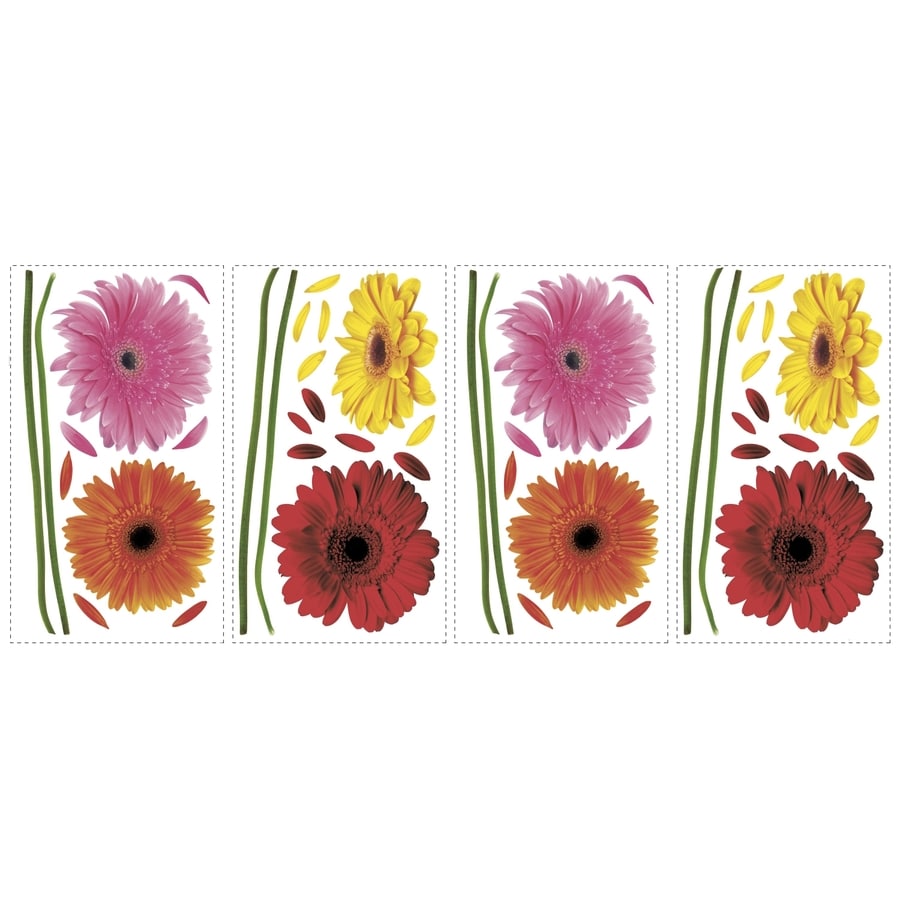 RoomMates 48-Pack Peel & Stick Floral Wall Stickers at Lowes.com