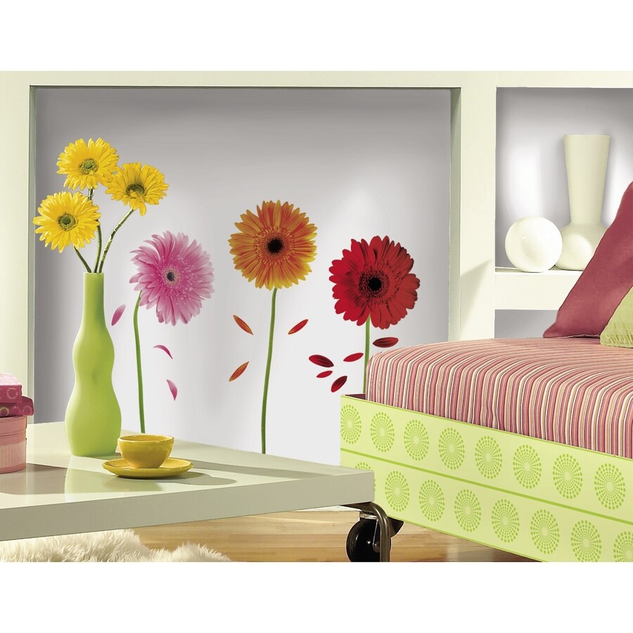 RoomMates 48-Pack Peel & Stick Floral Wall Stickers at Lowes.com