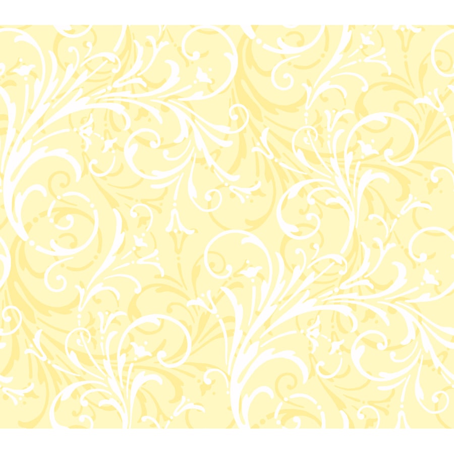 York Wallcoverings Peek-A-Boo 60.75-sq ft Yellow Paper Scroll Prepasted ...