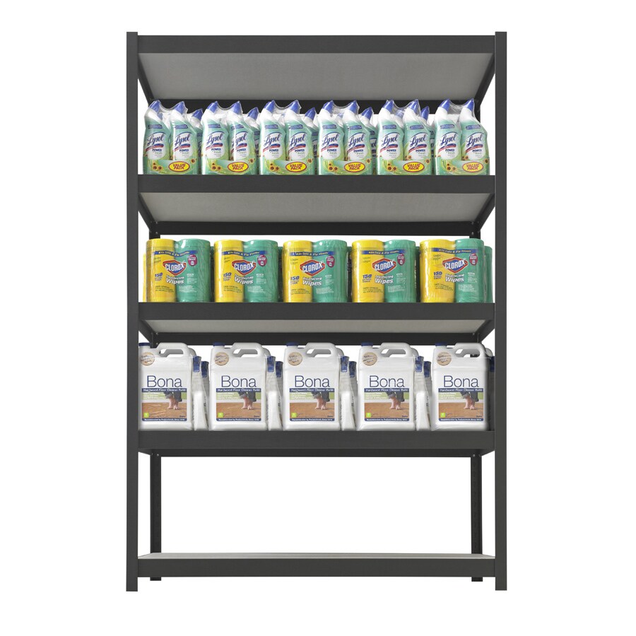Edsal Muscle Rack 24-in D x 48-in W x 72-in H 5-Tier Steel Freestanding ...