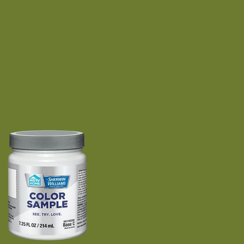HGTV HOME by Sherwin-Williams Green Stem Interior Paint Sample (Half ...