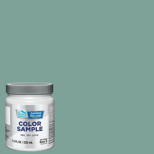 HGTV HOME by Sherwin-Williams Composed Teal Interior Paint Sample (Half ...