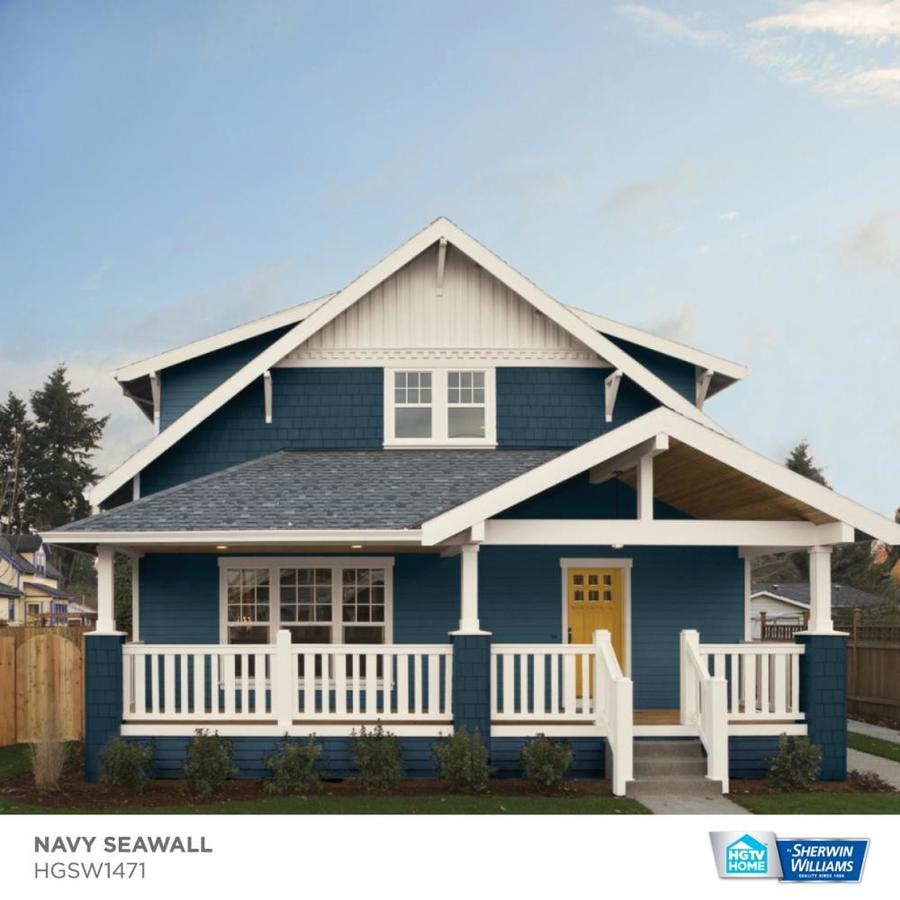 HGTV HOME by Sherwin-Williams Everlast Flat Exterior Paint (1-Gallon ...