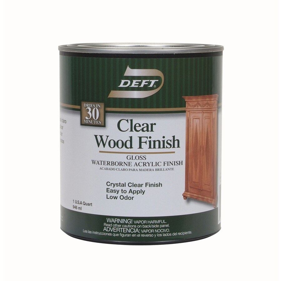 Deft 1-Quart Clear Wood Finish at Lowes.com