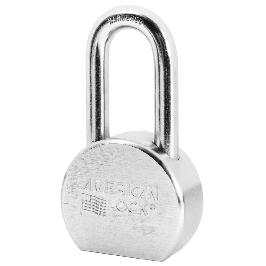American Lock 2-1/2in (64mm) Solid Steel Rekeyable Pin Tumbler Padlock ...