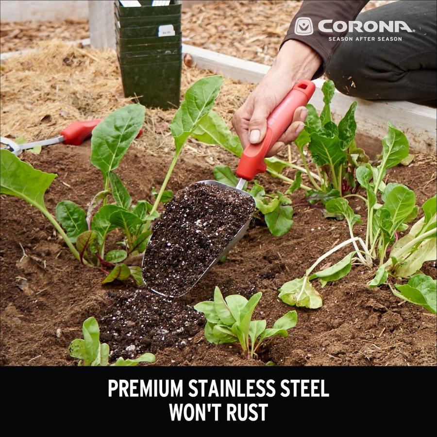 Corona ComfortGEL 6-in Stainless Steel Hand Scoop in the Garden Hand ...