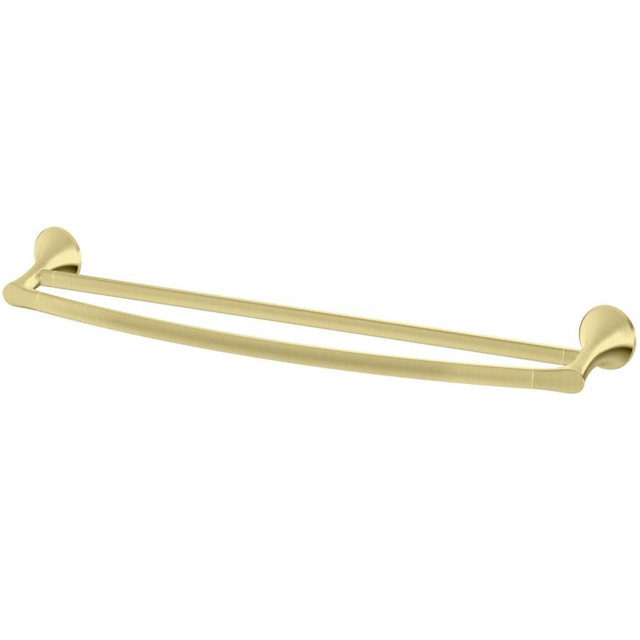 Pfister Rhen 24-in Double Brushed Gold Wall Mount Double Towel Bar at ...