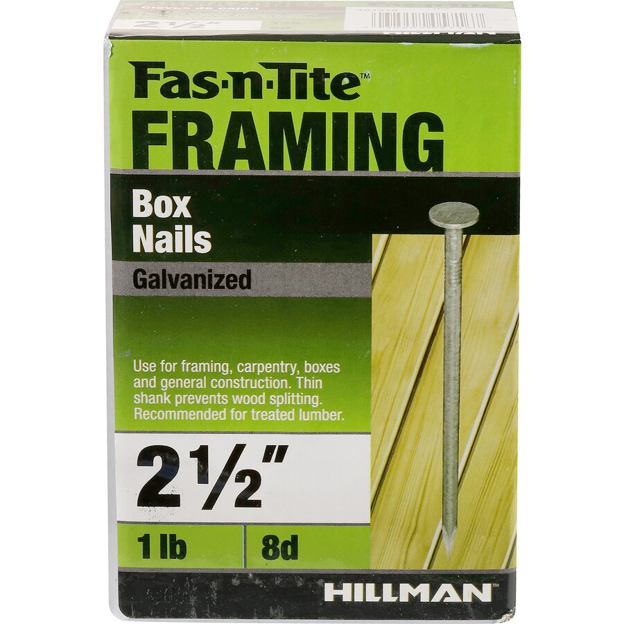 Fas-n-Tite 2-1/2-in Galvanized Steel Box Nails (1-lb) in the Framing ...