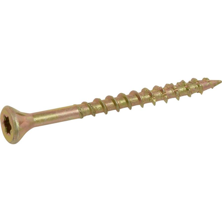 Fas-n-Tite #8 x 2-in Yellow zinc Interior Wood screws ( 5 -Per Box ) at ...