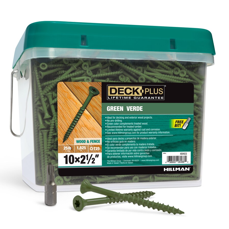 Deck Plus 25LB EXT SCRW PGP 2-1/2 IN GRN at Lowes.com