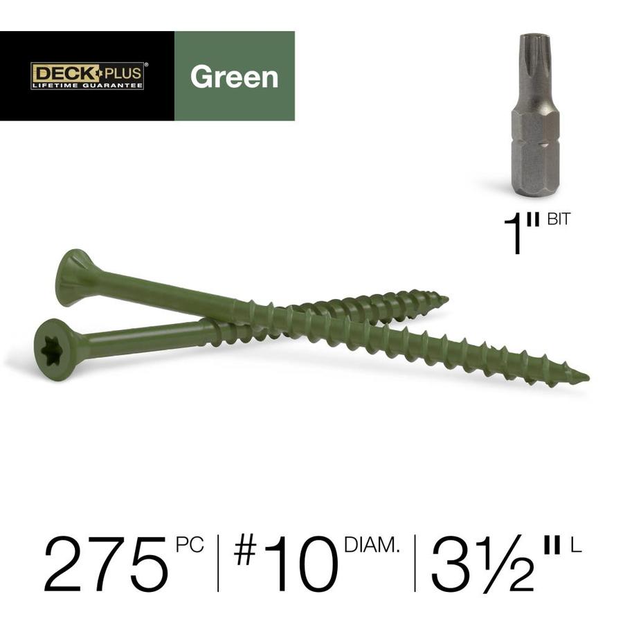 Deck Plus 10 x 3-1/2-in Ceramic Deck Screws (5-lb) in the Deck Screws ...