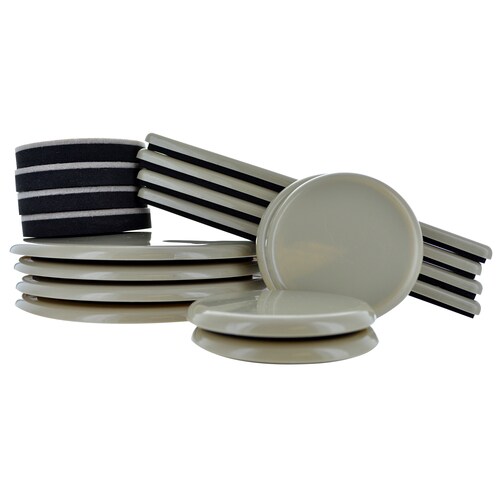 Hillman 16-Pack Round and Rectangle Reusable Felt and Plastic Carpet ...