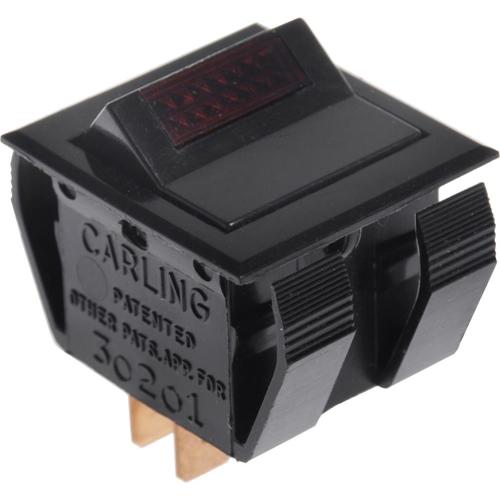 SERVALITE 16-Amp Single-Pole Black Rocker Light Switch at Lowes.com