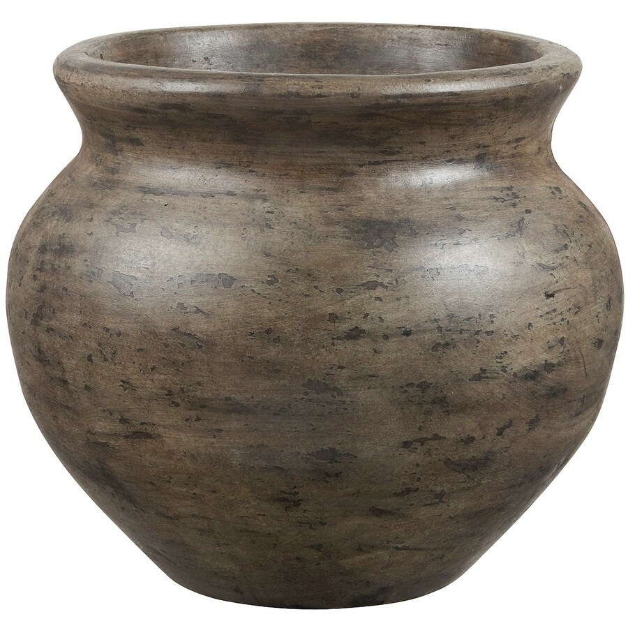 New England Pottery 14.567-in H x 18.346-in W x 18.346-in D Brown ...