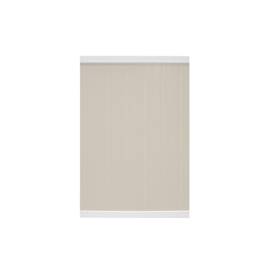 Plastival 6-ft x 4-ft Beige Privacy Walk Vinyl Fence Gate at Lowes.com