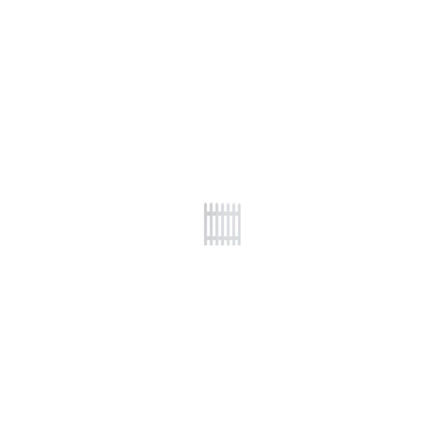 Plastival 3-ft x 3-ft White Picket Walk Vinyl Fence Gate at Lowes.com