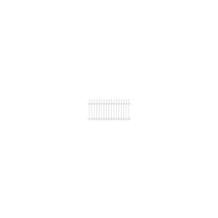 Plastival 3-ft x 8-ft White Gothic Picket Vinyl Fence Panel at Lowes.com