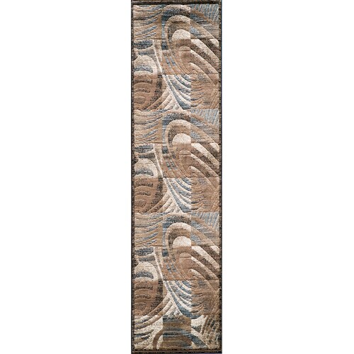 Momeni Worth Brown Rectangular Indoor Woven Runner (Common: 2 x 7 ...