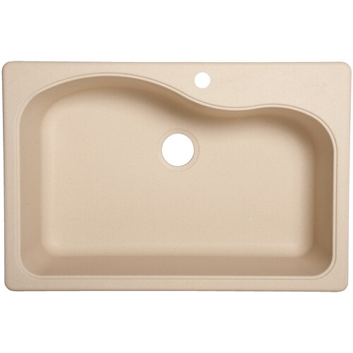 Franke Gravity 33-in x 22-in Champagne Single Bowl Drop-In or ...
