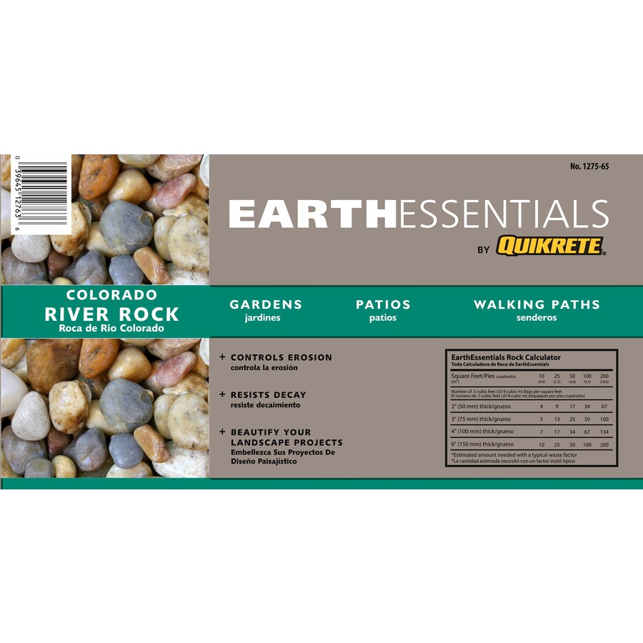 EARTHESSENTIALS BY QUIKRETE 0.5 cu ft Colorado River Stone at Lowes.com