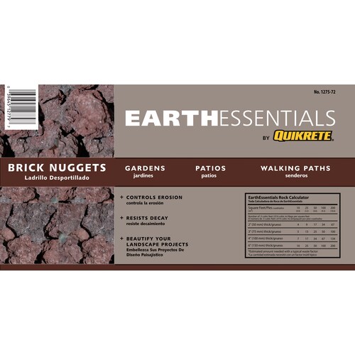 EARTHESSENTIALS BY QUIKRETE 0.5 cu ft Brick Nuggets in the Landscaping ...