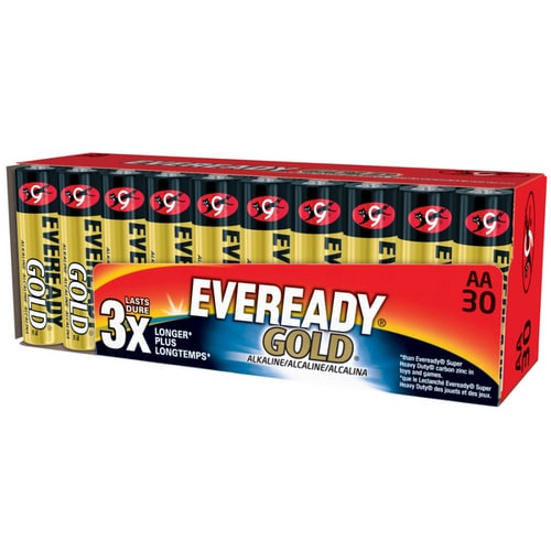Eveready 30-Pack AA Alkaline Batteries in the AA Batteries department ...