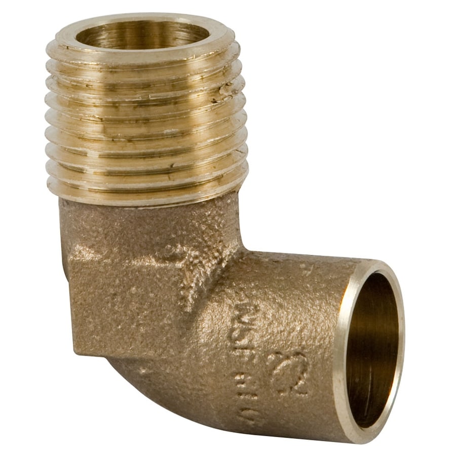NIBCO 1/2" Copper Alloy 90-Degree Elbow Cup x MIPT at Lowes.com