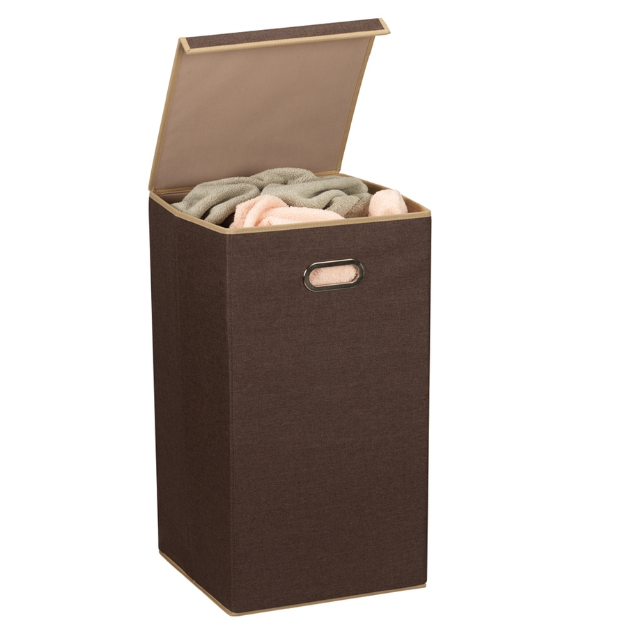 Shop Household Essentials 1-Piece Mixed Materials Clothes Hamper at ...