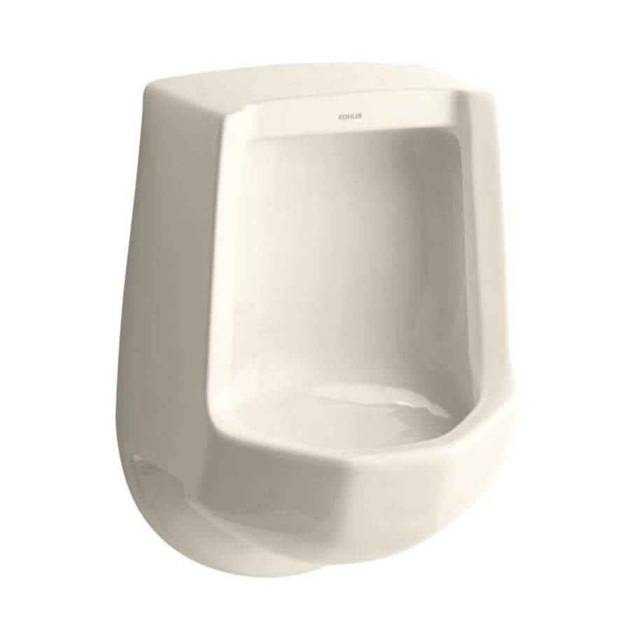 KOHLER 16.25-in W x 24-in H Almond Wall-Mounted Urinal at Lowes.com