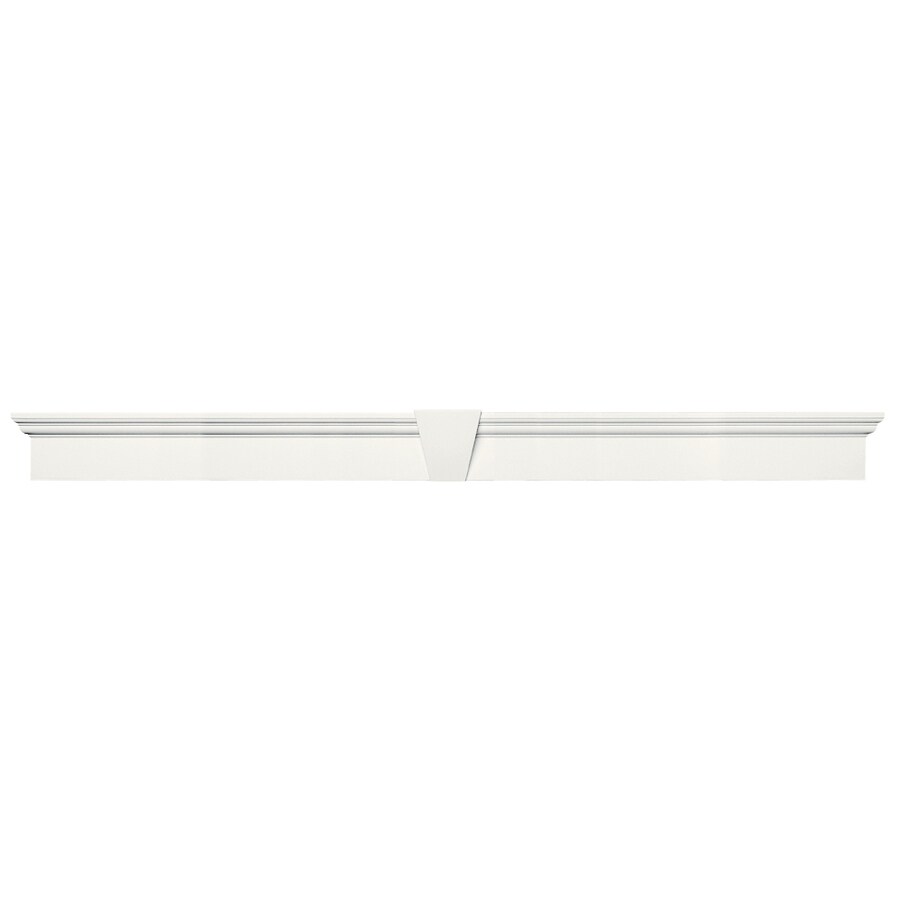 Vantage 73.4375-in x 6-in 1-Piece 123 White Vinyl Window Header Set at ...