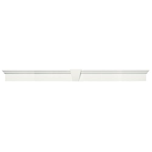 Vantage 73.4375-in x 6-in 1-Piece 123 White Vinyl Window Header Set at ...