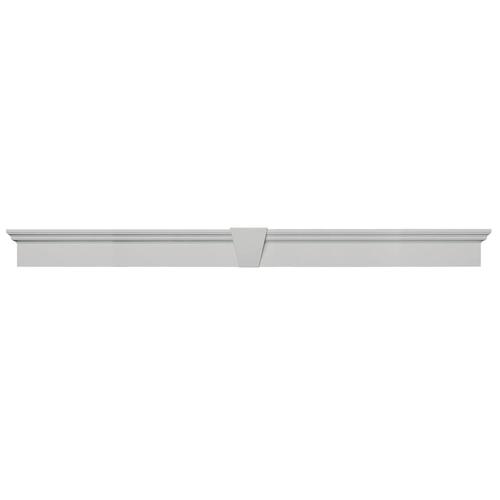 Vantage 74.0625-in x 6-in Paintable Vinyl Window Header in the ...