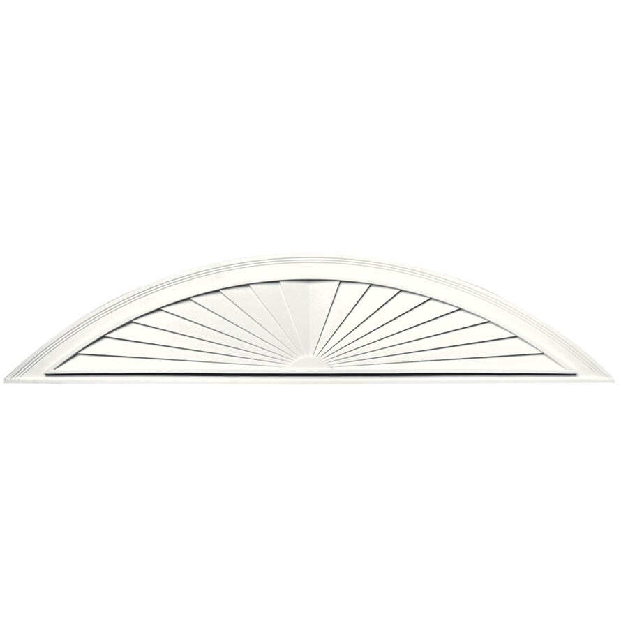 Vantage 65-5/16-in x 13-3/4-in White Vinyl Window Sunburst at Lowes.com