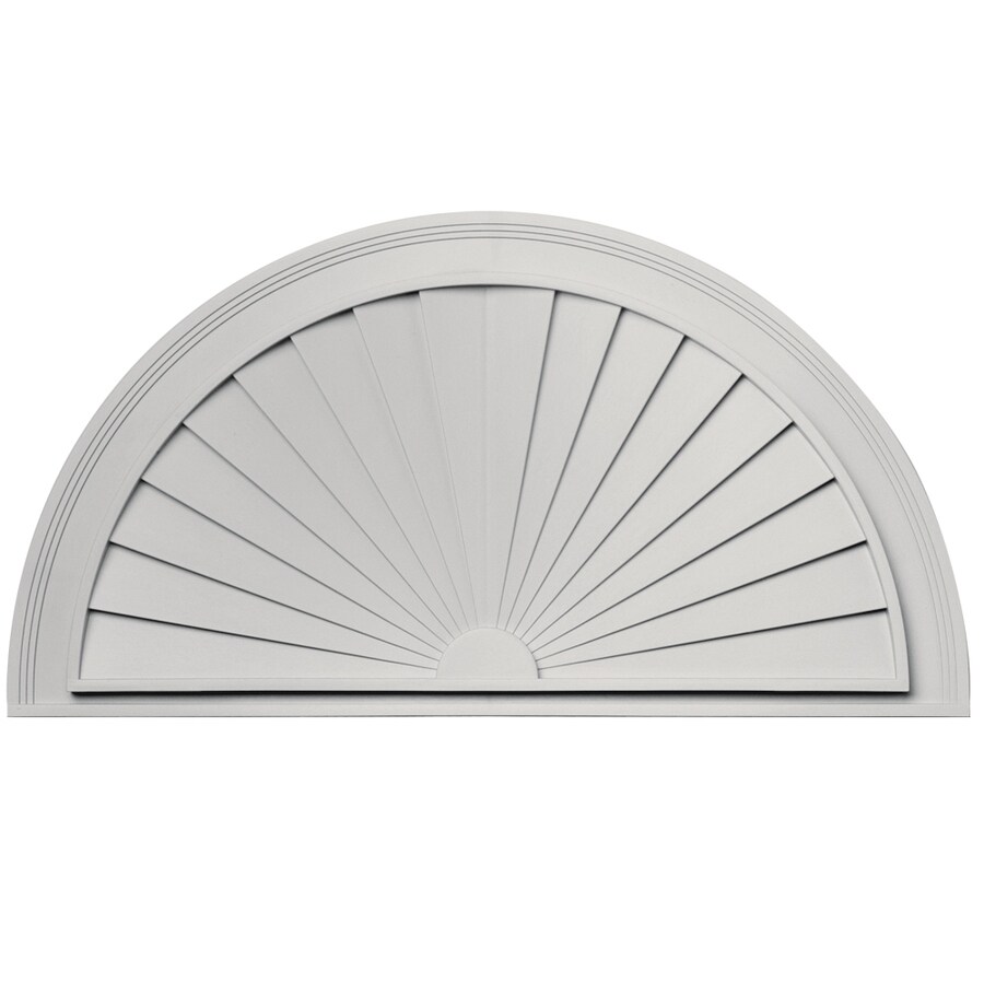 Vantage 37-15/16-in x 19-15/16-in Paintable Vinyl Window Sunburst at ...