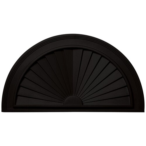 Vantage Black Vinyl Window Sunburst in the Exterior Shutter Accessories ...