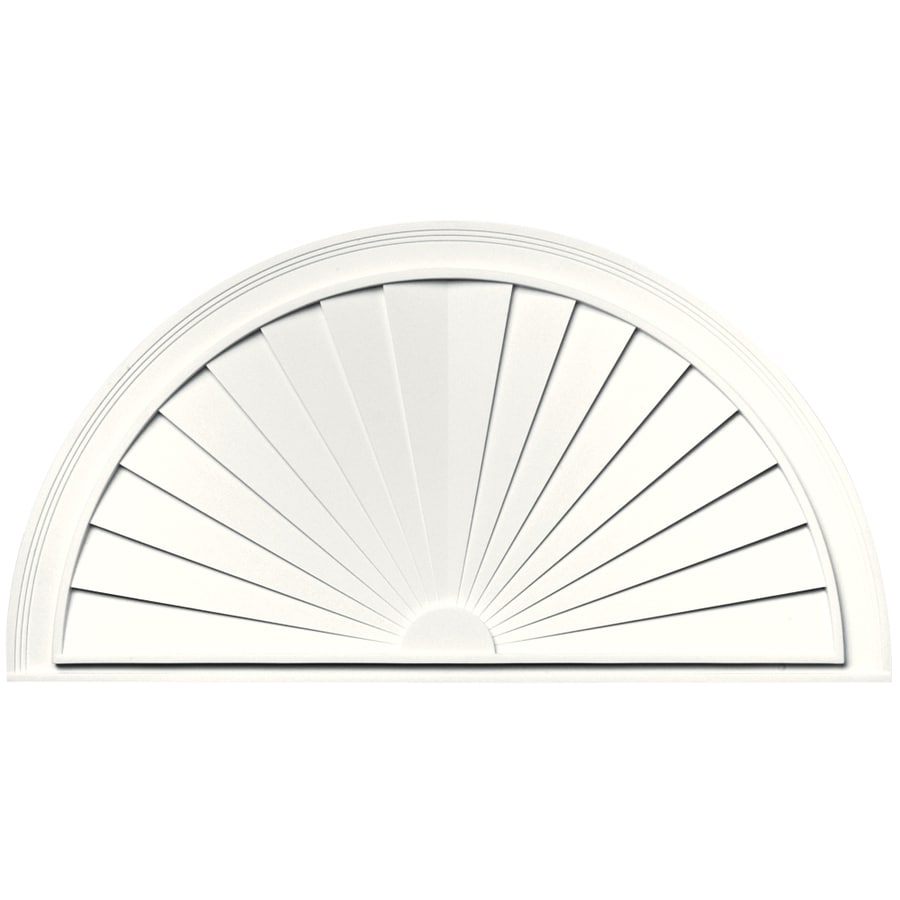 Vantage 43-5/16-in x 22-5/8-in White Vinyl Window Sunburst at Lowes.com