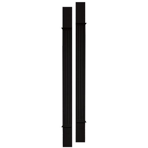 Vantage 6.125-in x 95.5625-in 1-Piece 002 Black Vinyl Window Header Set ...