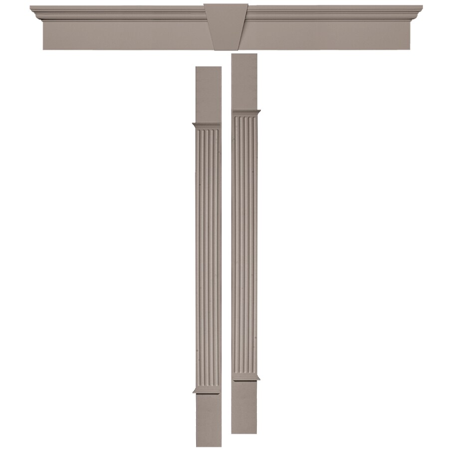 Vantage 73.375-in x 8.75-in 1-Piece 008 Clay Vinyl Window Header Set in ...