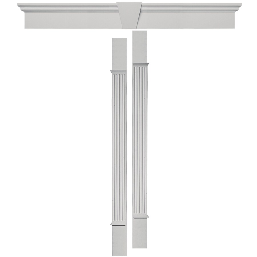 Vantage 74.0625-in x 8.8125-in 030 Paintable Vinyl Window Header Set at ...