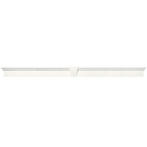 Vantage 127.5-in x 8.875-in 1-Piece 123 White Vinyl Window Header Set ...