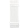 Vantage 2-Pack White Board and Batten Vinyl Exterior Shutters (Common ...