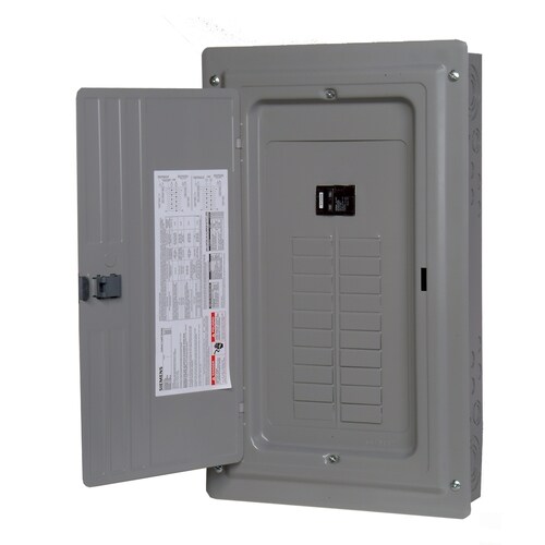 Siemens 100-Amp 20-Spaces 20-Circuit Convertible Main Lug Load Center ...