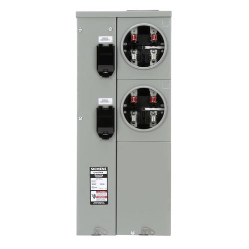 Siemens 200-Amp 2 Gang Ring Overhead/Underground Meter Socket in the ...
