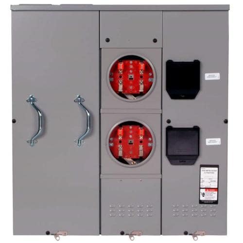 Siemens 400-Amp 2 Gang Ring Overhead/Underground Meter Socket in the ...