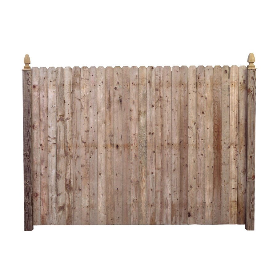 (Actual: 5.91-ft x 8-ft) Pressure Treated Spruce Pine Fir Privacy Fence ...